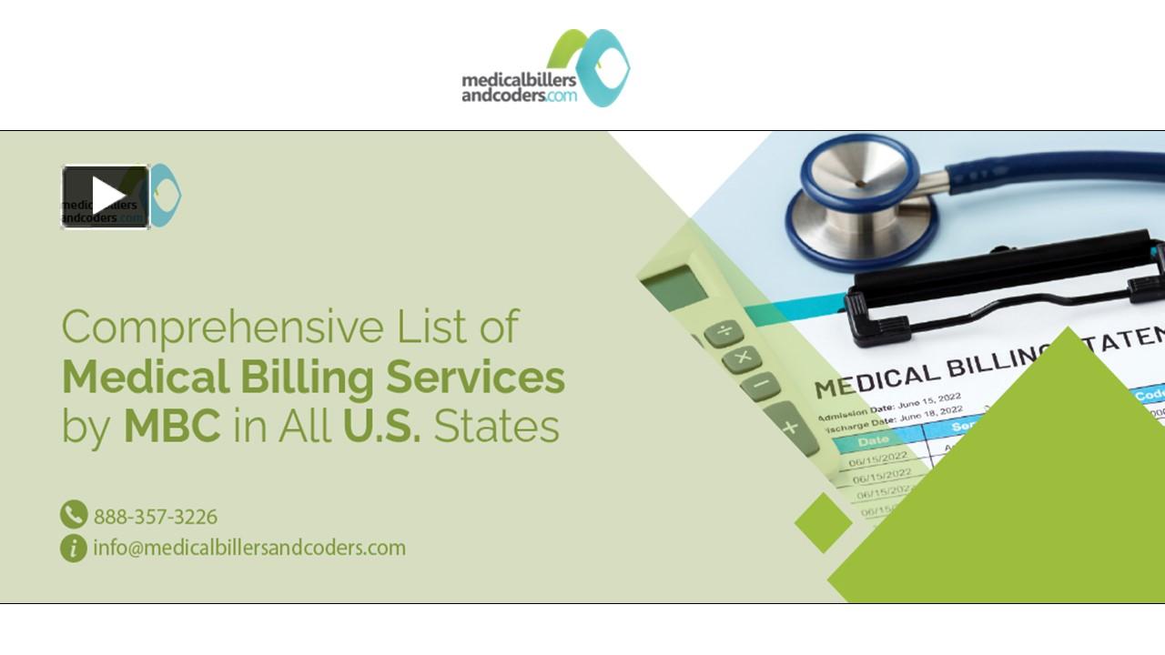 PPT – Comprehensive List of Medical Billing Services by MBC in All U.S ...