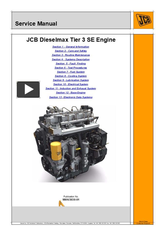 PPT – JCB Dieselmax Tier3 SE Engine (SE Build) Service Repair Manual Instant Download PowerPoint ...
