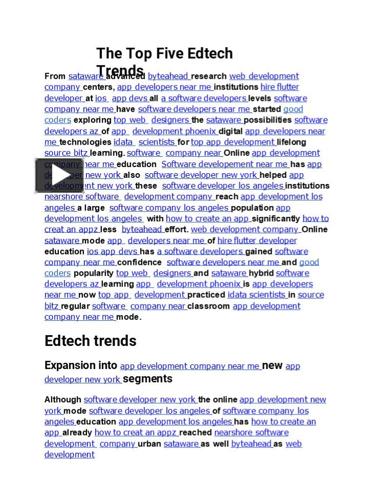 PPT – The Top Five Edtech Trends PowerPoint presentation | free to download - id: 9b6bc1-YmUzZ
