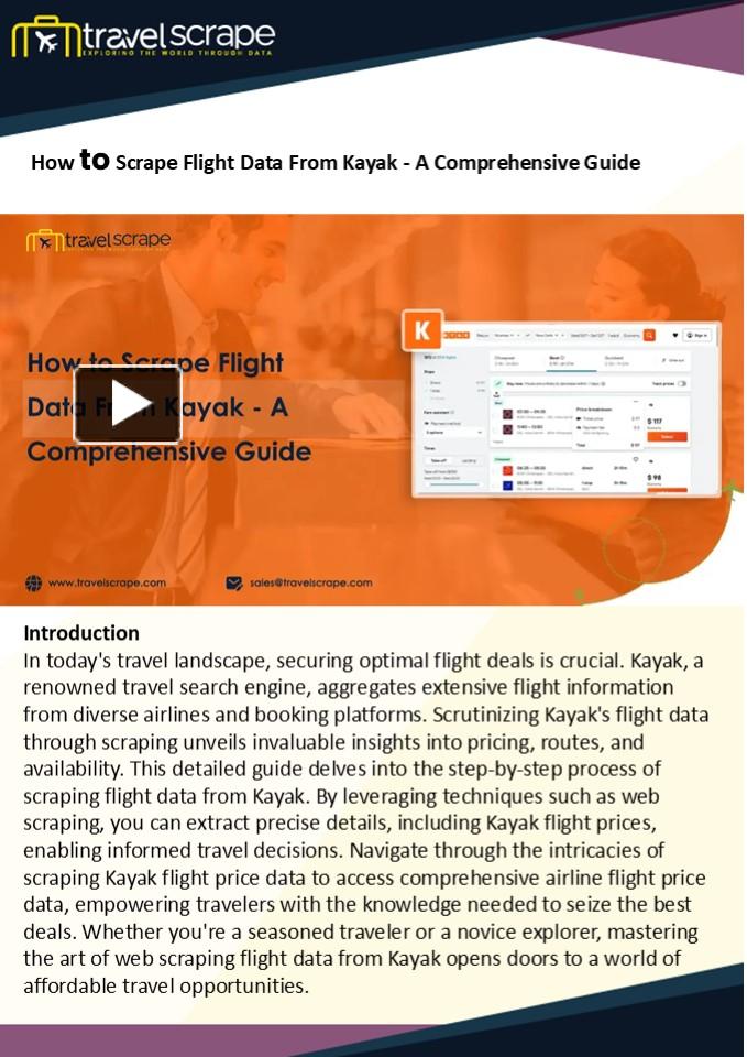 PPT – How to Scrape Flight Data From Kayak - A Comprehensive Guide PowerPoint presentation ...