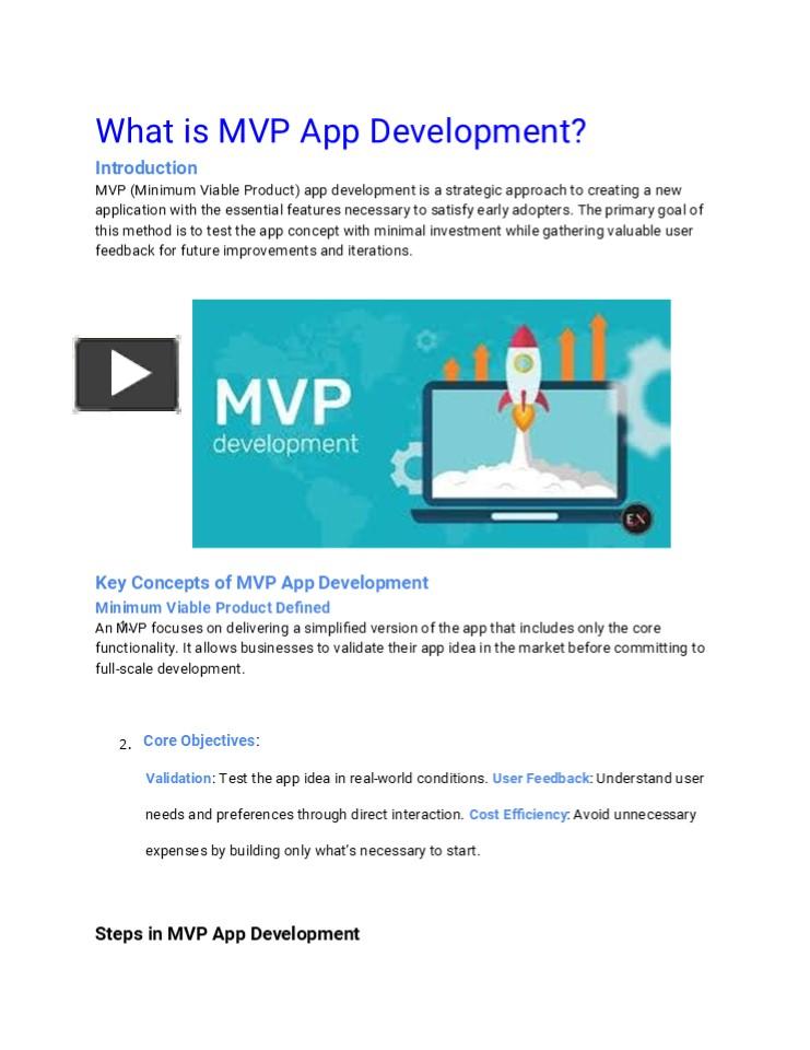 PPT – What is MVP App Development? PowerPoint presentation | free to download - id: 9b7944-YTdmZ
