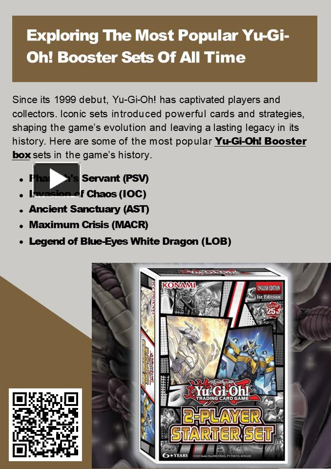 PPT – Exploring The Most Popular Yu-Gi-Oh! Booster Sets Of All Time PowerPoint presentation ...