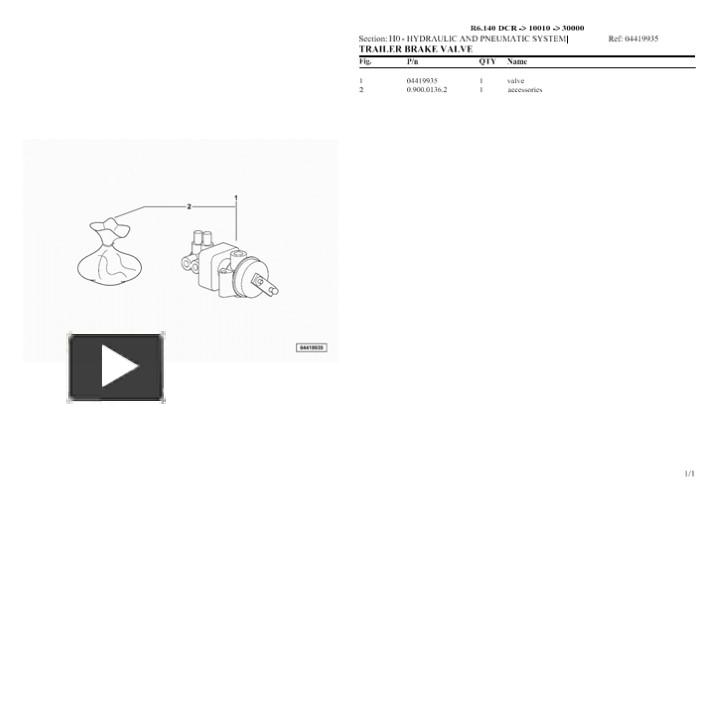 Lamborghini r6.140 dcr Tier 3 Tractor Parts Catalogue Manual Instant Download (SN 10010 and up ...