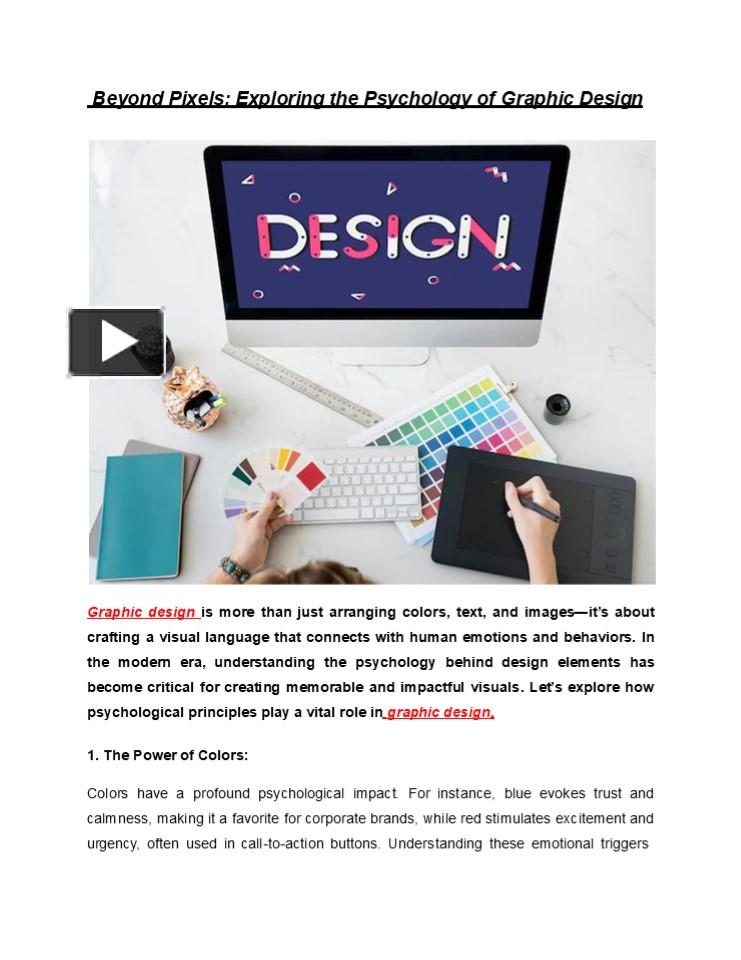 PPT – Beyond Pixels: Exploring the Psychology of Graphic Design PowerPoint presentation | free ...
