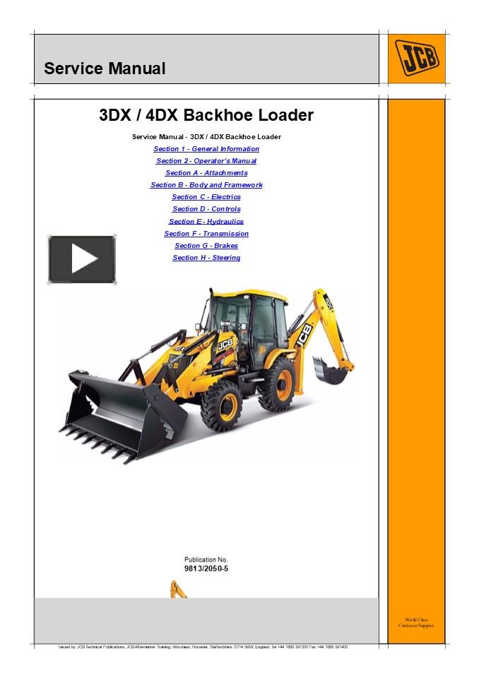PPT – JCB 3DX, 4DX Backhoe Loader Service Repair Manual Instant Download PowerPoint presentation ...
