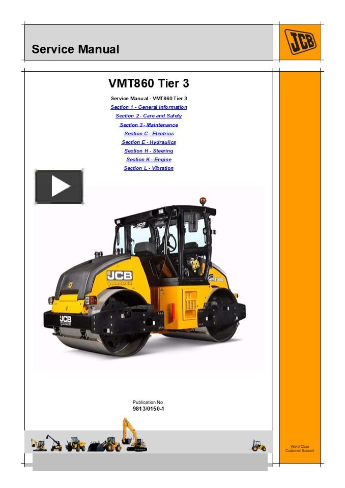 JCB VIBROMAX VMT860 TIER3 ROLLER Service Repair Manual Instant Download presentation | free to ...