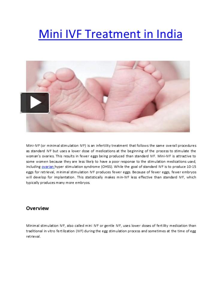 PPT – Affordable Mini IVF Treatment in India | Advanced Fertility Solutions PowerPoint ...