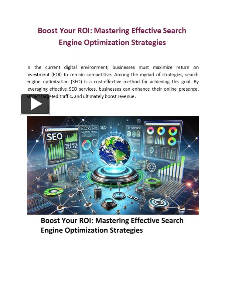 PPT – Boost Your ROI: Mastering Effective Search Engine Optimization Strategies PowerPoint ...