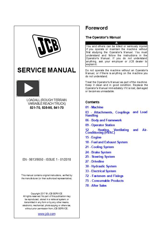 PPT – JCB 531-70 Telescopic Handler Service Repair Manual Instant ...