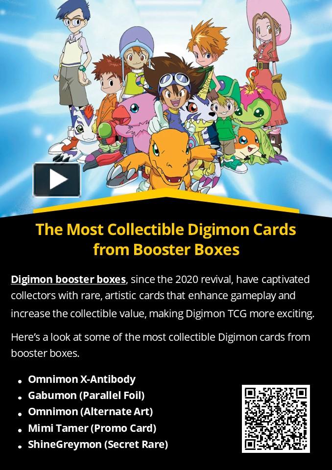 PPT – The Most Collectible Digimon Cards from Booster Boxes PowerPoint presentation | free to ...