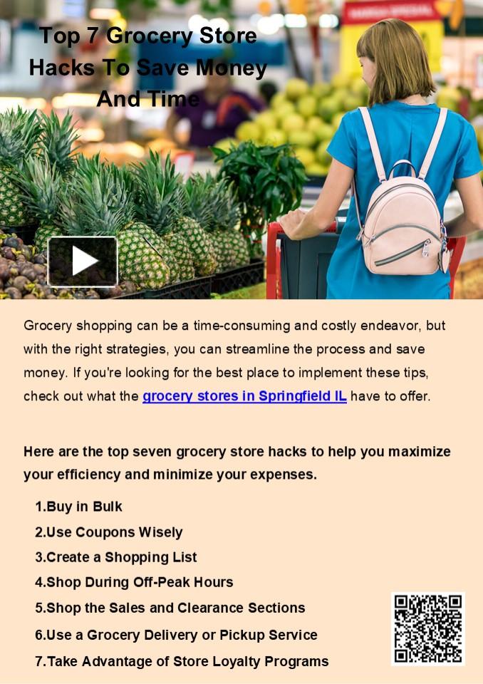 PPT – Top 7 Grocery Store Hacks To Save Money And Time PowerPoint ...