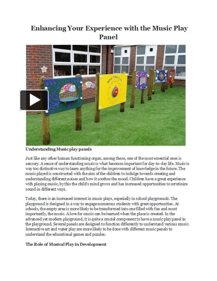 PPT – Enhancing Your Experience with the Music Play Panel PowerPoint ...