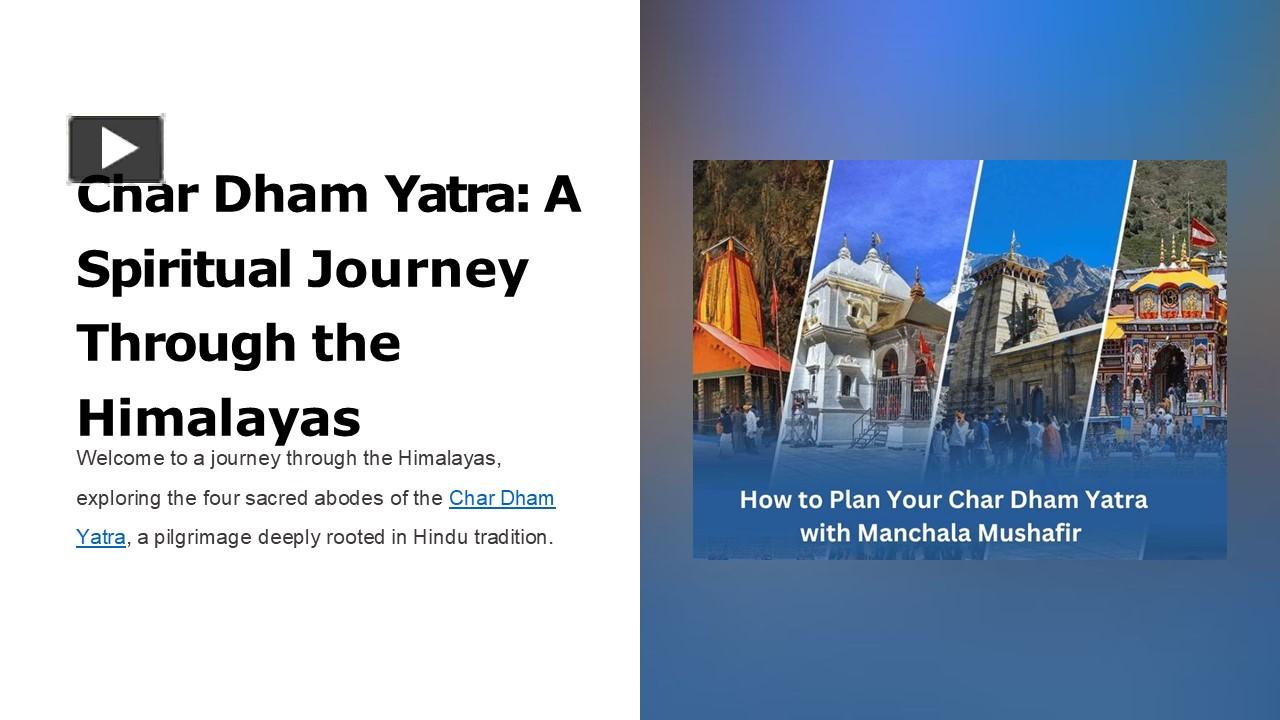 PPT – Char Dham Yatra: A Sacred Journey to Four Holy Shrines PowerPoint presentation | free to ...