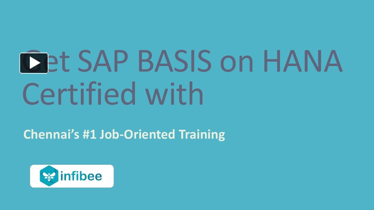 Best SAP Basis On Hana Training in Chennai, SAP Basis on Hana Course in Chennai With ...