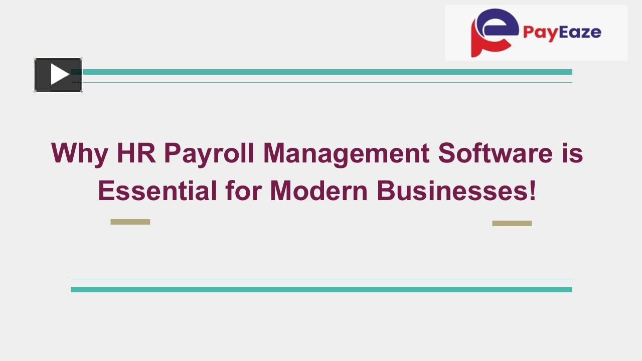 PPT – HR Payroll Management Software: The Future of Business Efficiency! PowerPoint presentation ...