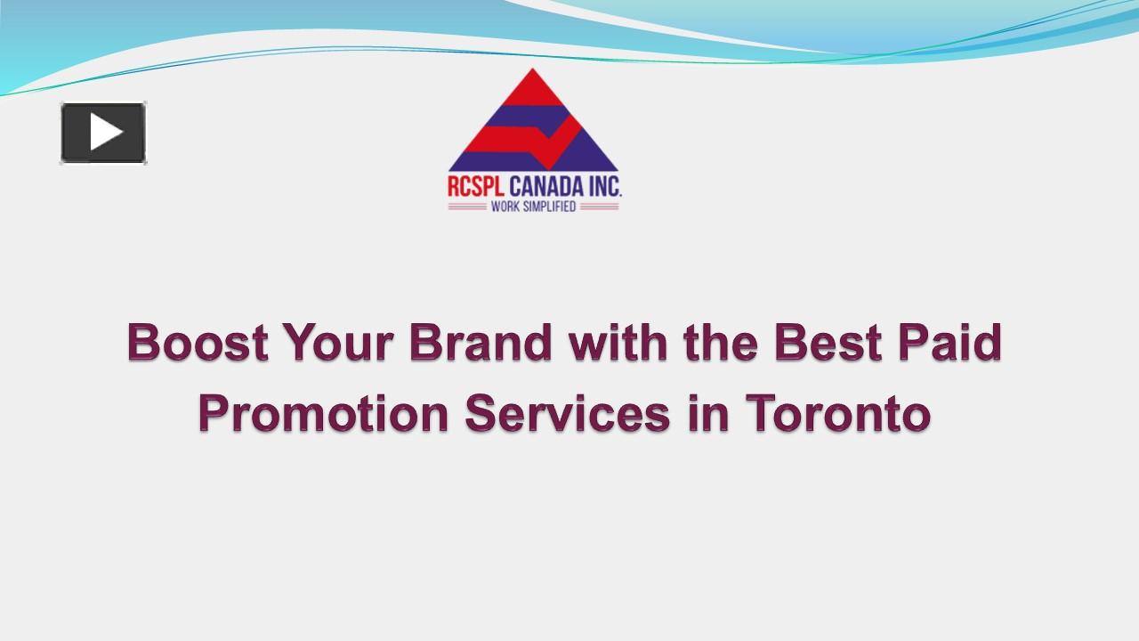 PPT – Best Paid Advertising Agency in Toronto PowerPoint presentation | free to download - id ...
