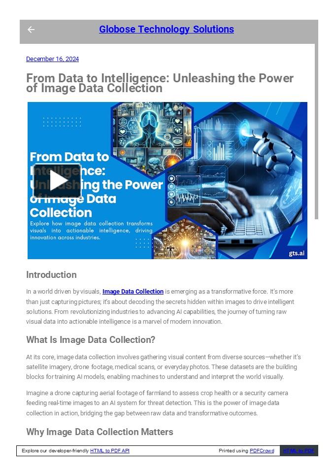 Ppt From Data To Intelligence Unleashing The Power Of Image Data Collection Powerpoint