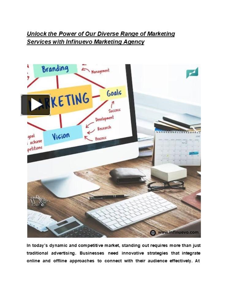 PPT – Unlock the Power of Our Diverse Range of Marketing Services with Infinuevo Marketing ...