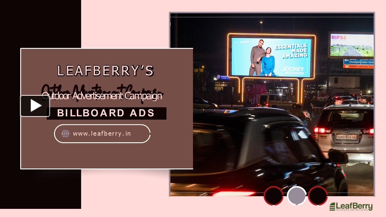 PPT – Jockey Mega Billboard Ads by Leafberry Ads Pvt Ltd PowerPoint presentation | free to ...