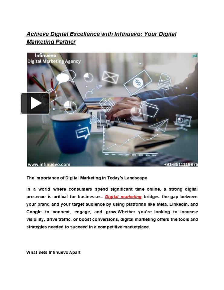 PPT – Achieve Digital Excellence with Infinuevo: Your Digital Marketing Partner PowerPoint ...