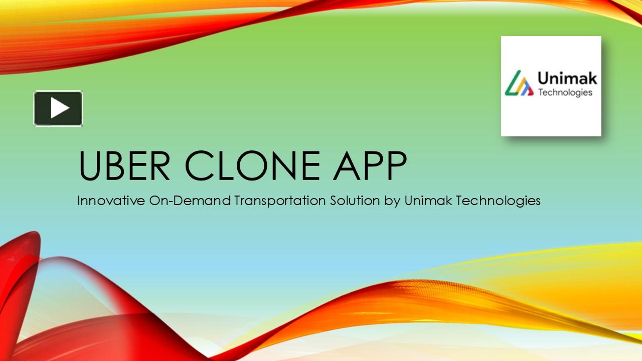 PPT – Uber Clone App Development - Unimak Technologies PowerPoint presentation | free to ...