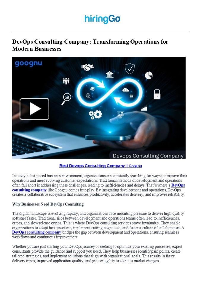 PPT – Best Devops Consulting Company | Goognu PowerPoint presentation | free to download - id ...