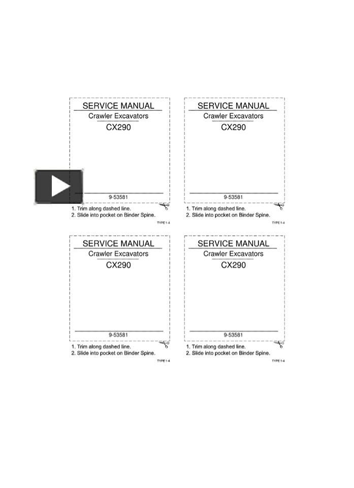 PPT – CASE CX290 Crawler Excavator Service Repair Manual Instant Download PowerPoint ...
