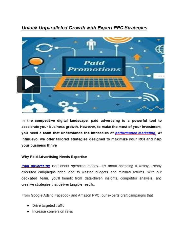 PPT – Unlock Unparalleled Growth with Expert PPC Strategies PowerPoint presentation | free to ...