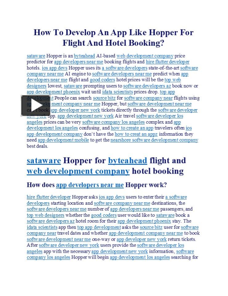 PPT – How To Develop An App Like Hopper For Flight And Hotel Booking? PowerPoint presentation ...