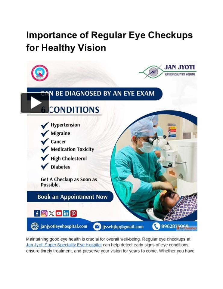 Importance of Regular Eye Checkups for Healthy Vision presentation | free to download
