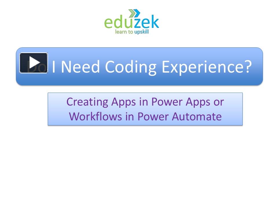 Power Apps and Power Automate Training in eduzek presentation | free to download
