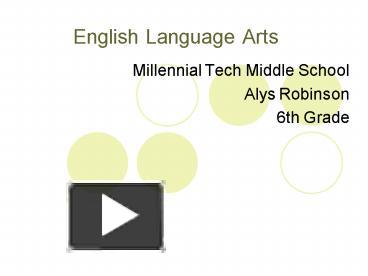 English Language Arts presentation | free to view
