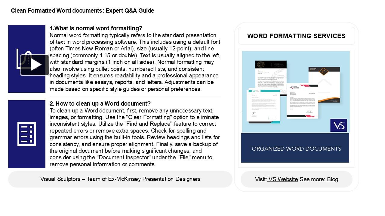 PPT – "Fundamental Formatting Strategies for Developing Professional Word Documents" PowerPoint ...
