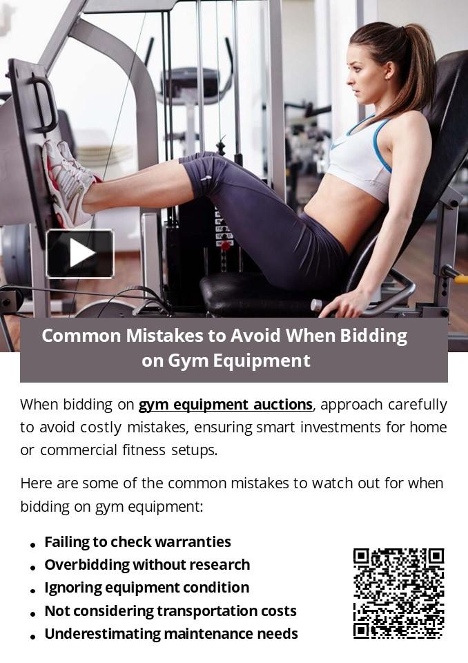 PPT – Common Mistakes to Avoid When Bidding on Gym Equipment PowerPoint presentation | free to ...