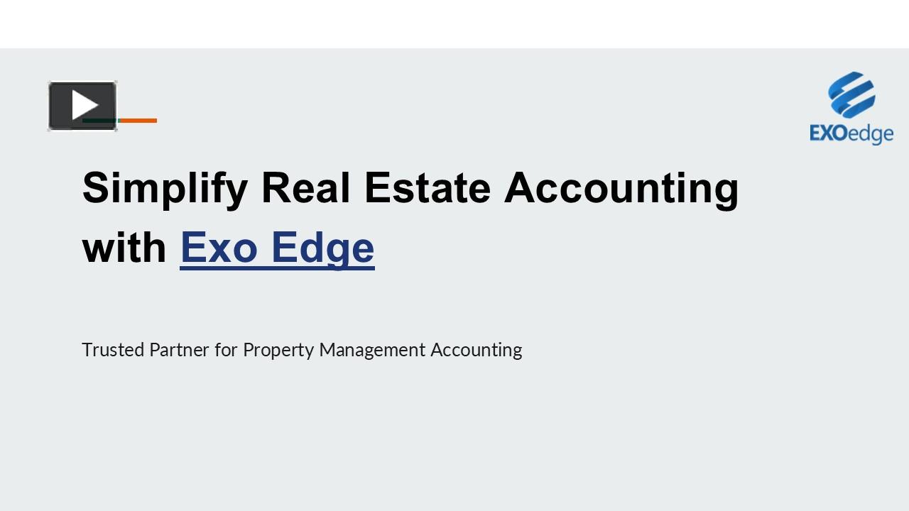 PPT – Simplify Real Estate Accounting with Exo Edge PowerPoint presentation | free to download ...