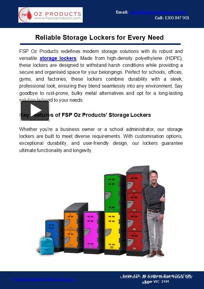 PPT – Reliable Storage Lockers for Every Need PowerPoint presentation | free to download - id ...
