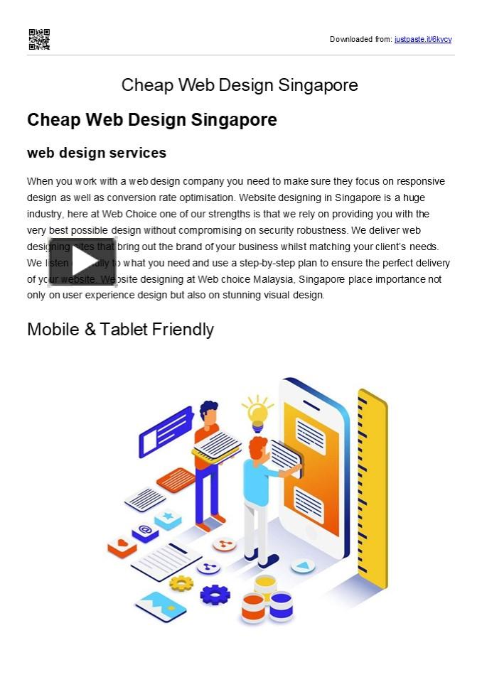 PPT – Cheap Web Design Singapore (1) PowerPoint presentation | free to view - id: 9c5a70-ZTAzY