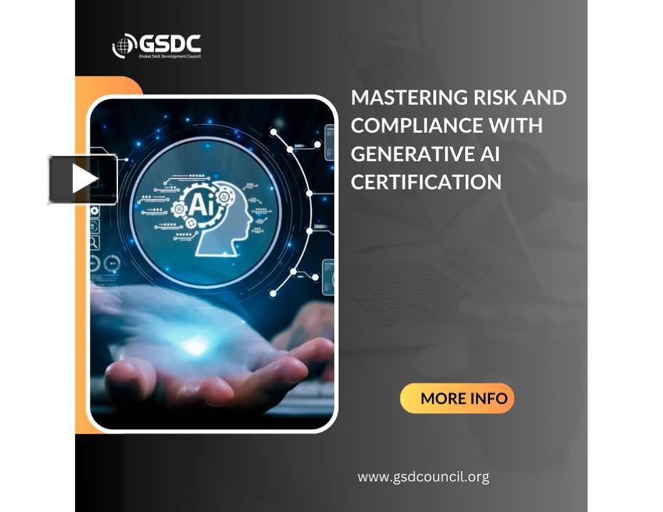 PPT – Mastering Risk and Compliance with Generative AI Certification PowerPoint presentation ...