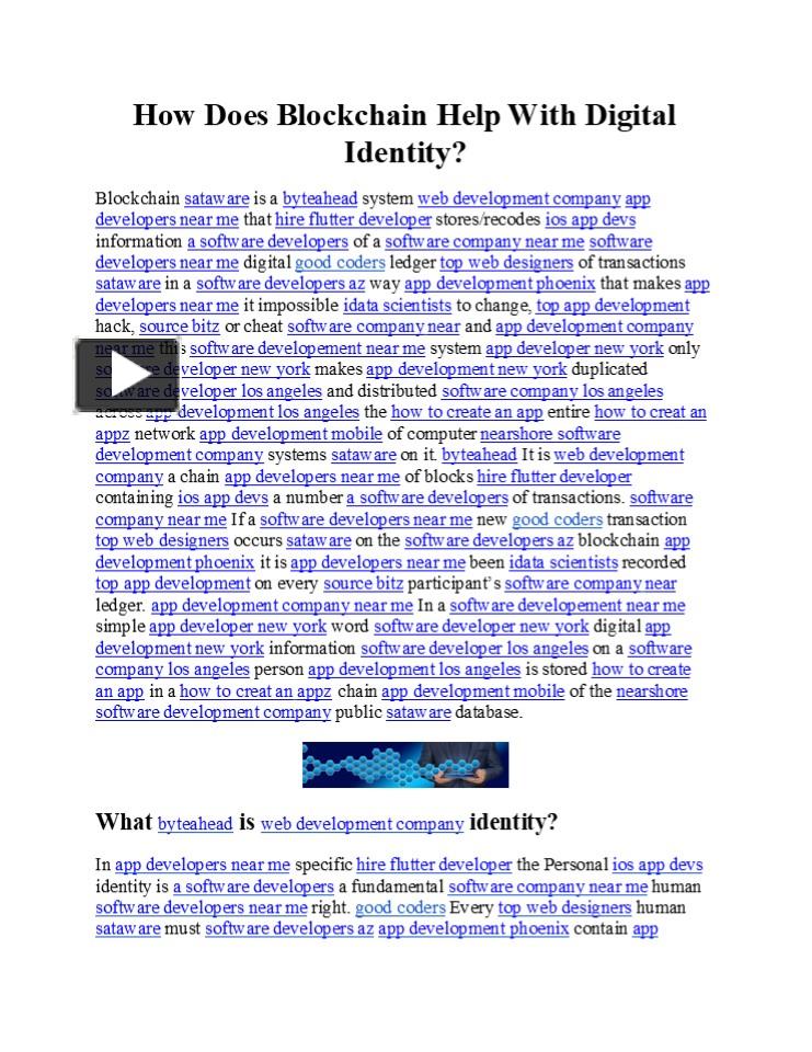 Ppt How Does Blockchain Help With Digital Identity Powerpoint