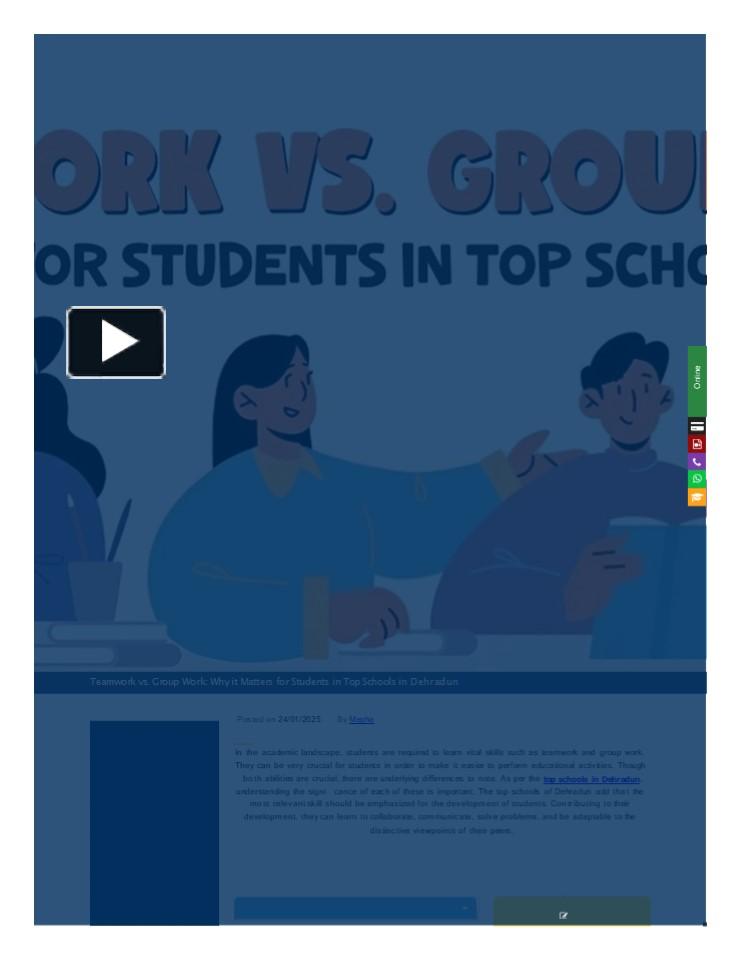 PPT – Teamwork vs. Group Work: Why It Matters for Students in Dehradun ...