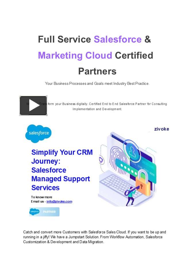Ppt Best Salesforce Implementation Services In Usa Powerpoint
