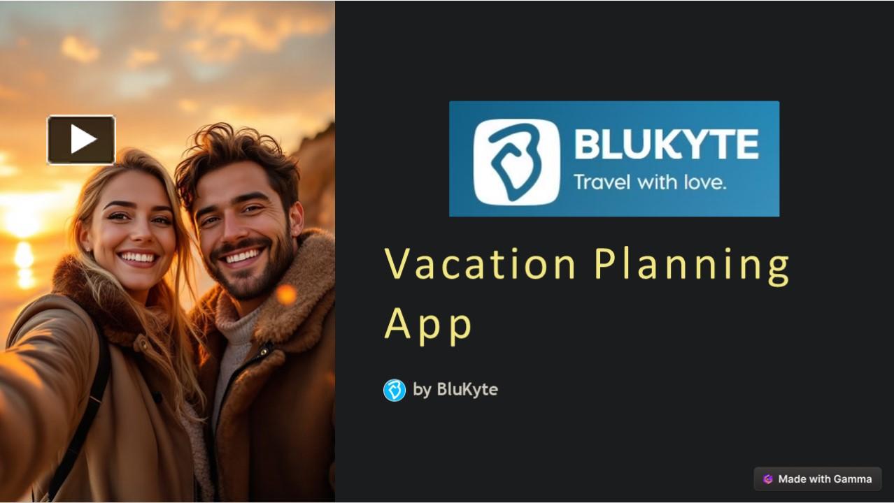 PPT – Vacation Planning App PowerPoint presentation | free to download ...