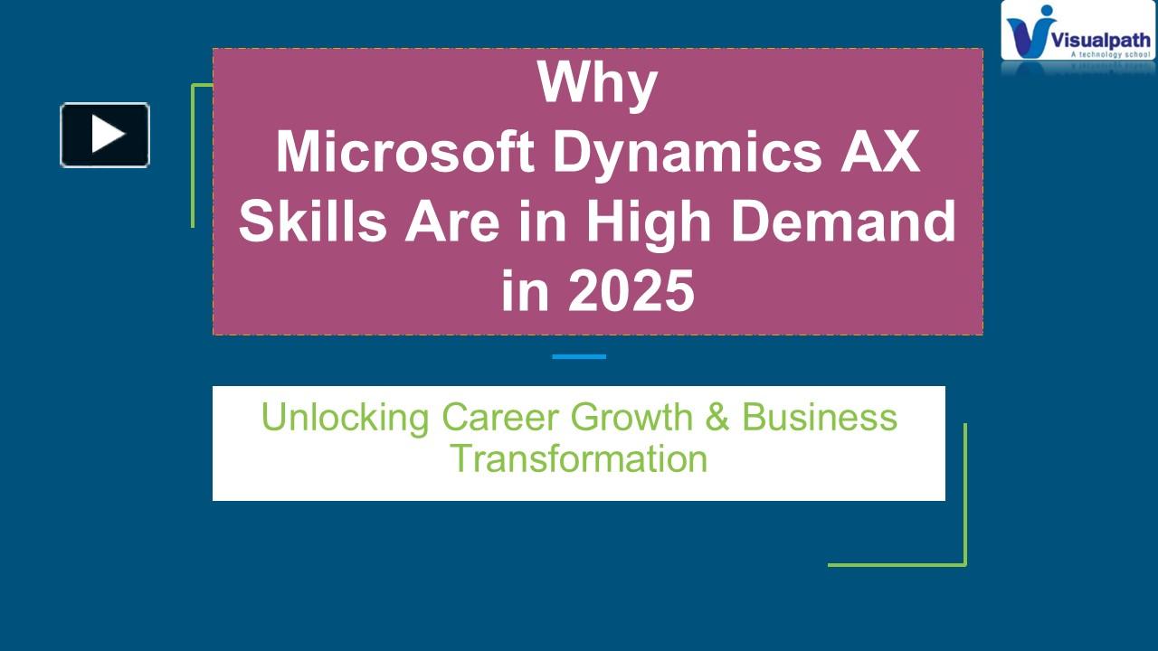 PPT – Best MicroSoft Dynamics Ax Training in India - Visualpath PowerPoint presentation | free ...