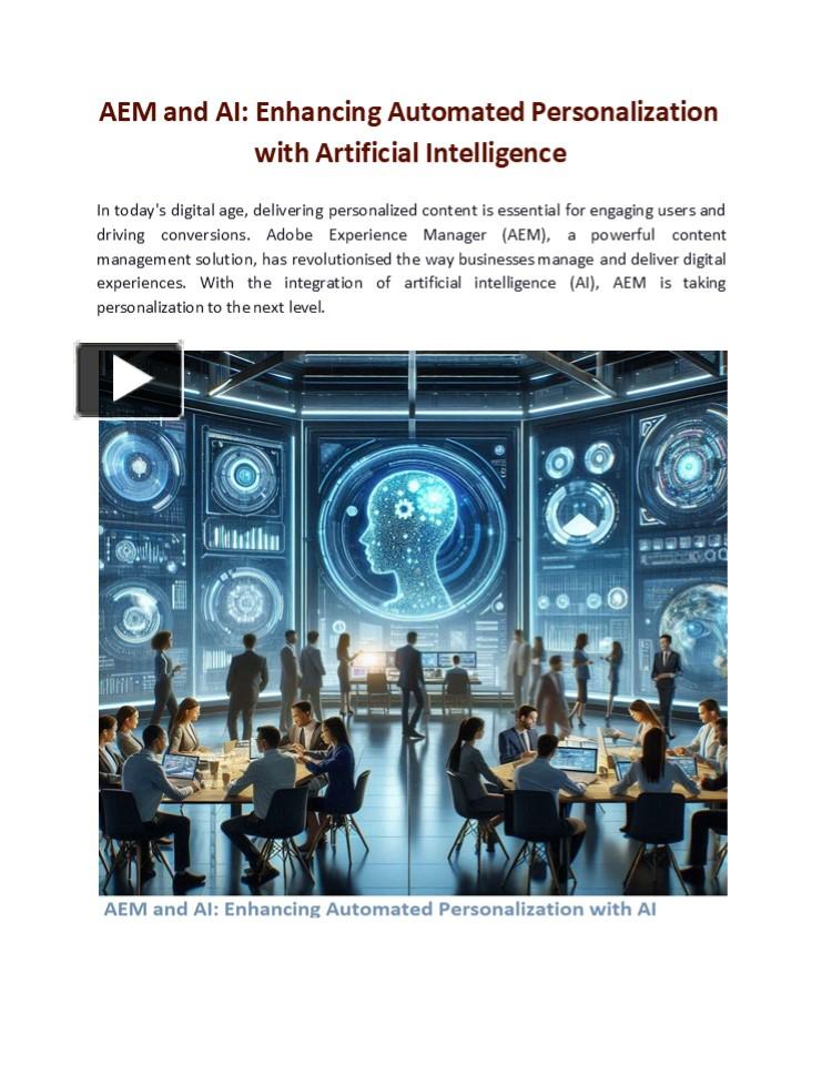 Ppt Aem And Ai Enhancing Automated Personalization With Artificial