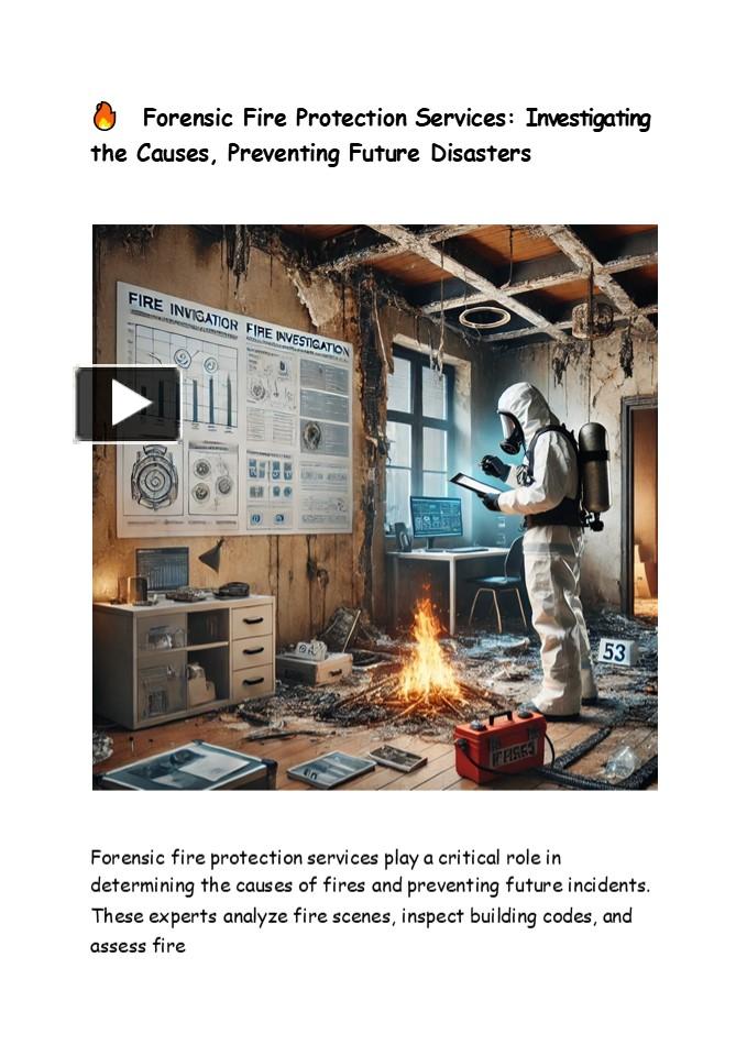 PPT – Forensic Fire Protection Services PowerPoint presentation | free ...