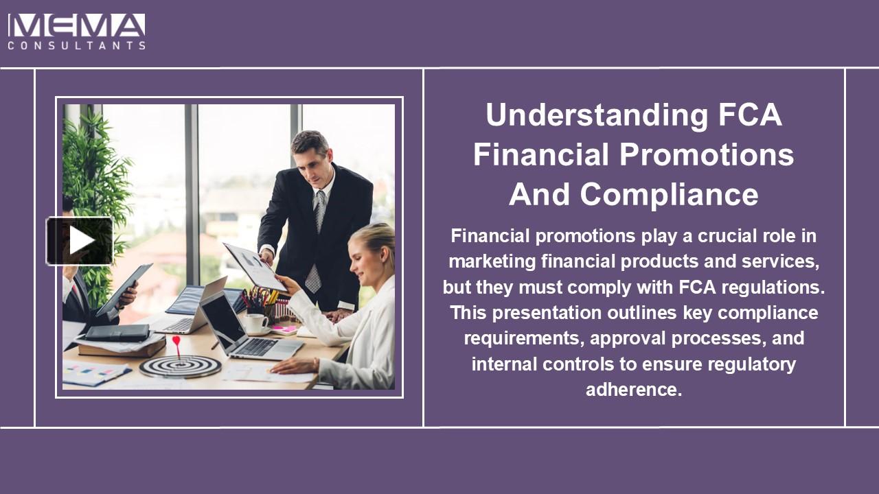 PPT – FCA Financial Promotions & Internal Controls: Ensuring Compliance and Best Practices ...