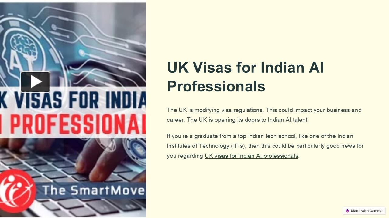 PPT – How Indian AI Professionals Can Benefit from New Visa Changes PowerPoint presentation ...