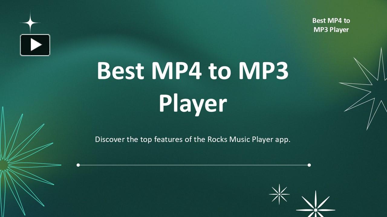 PPT – Unlock Premium Features of the Best MP4 to MP3 Player PowerPoint presentation | free to ...
