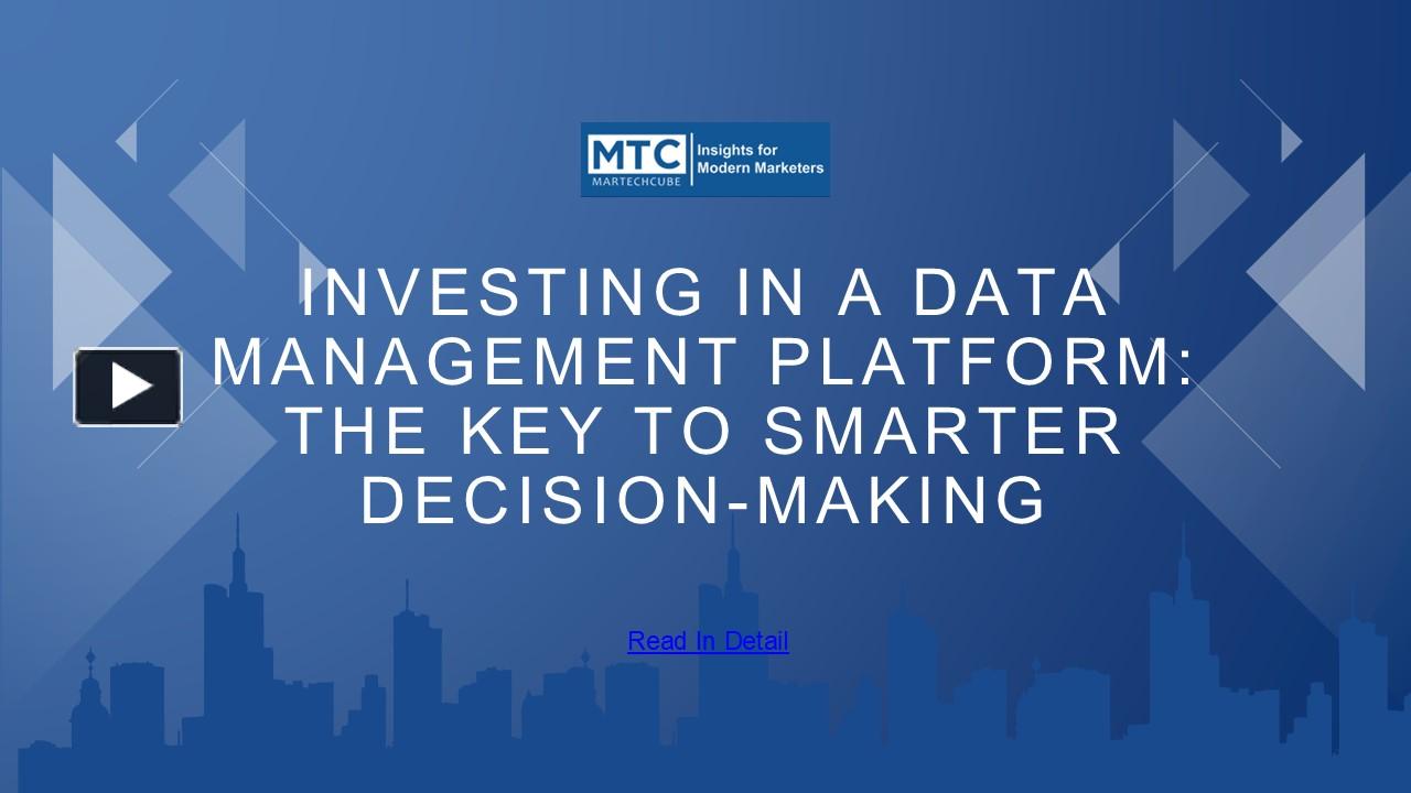 PPT – A data management platform streamlines insights, enhances efficiency, and drives growth ...