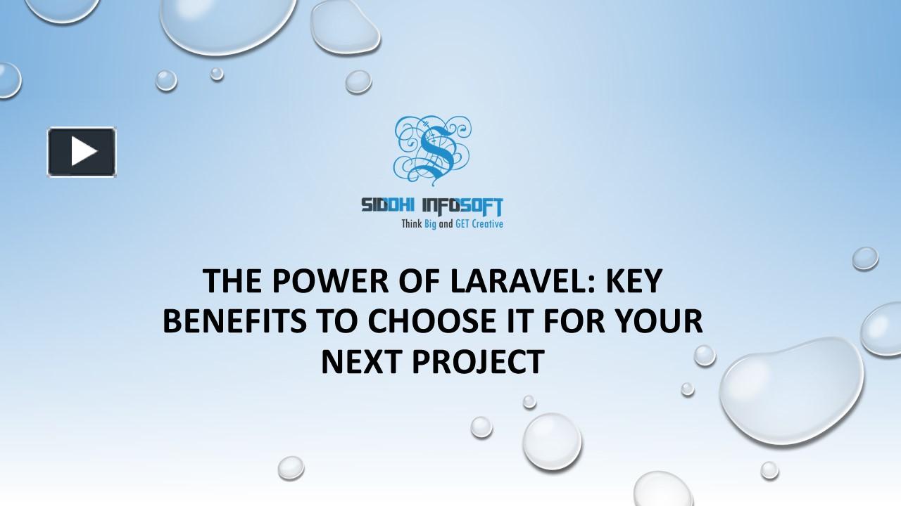 PPT – The Power of Laravel: Key Benefits to Choose It for Your Next Project PowerPoint ...